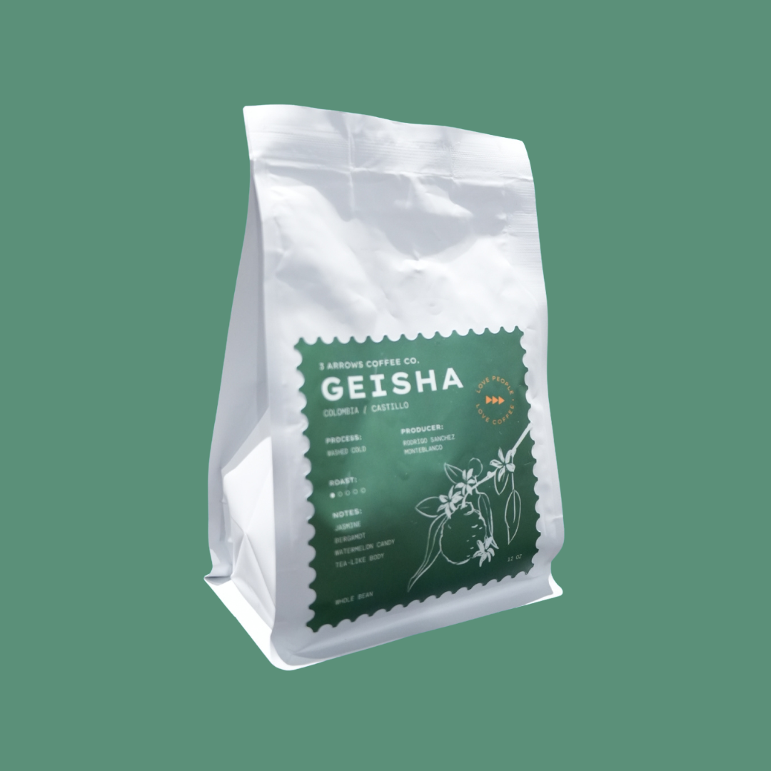 Colombia Geisha Coffee – Rodrigo Sanchez Washed Cold | 3 Arrows Coffee